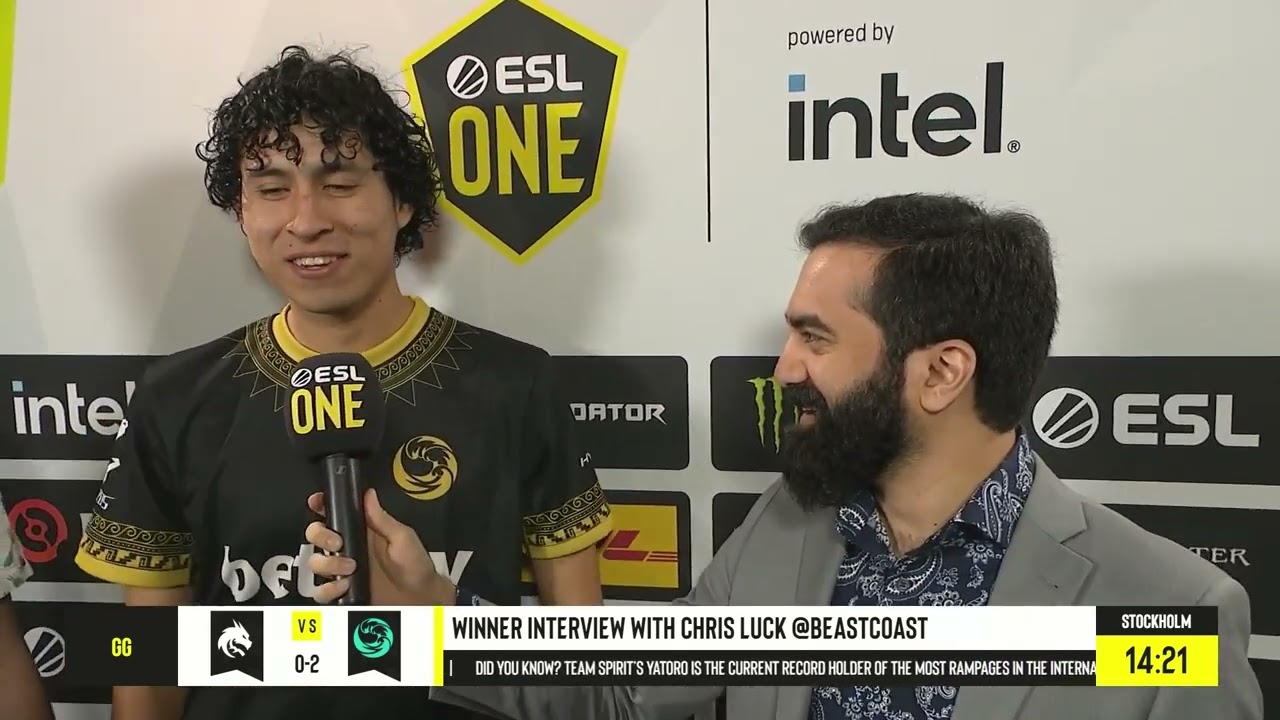 BC CHRIS LUCK INTERVIEW AFTER DEFEAT TI WINNER - PLAYOFF ESL ONE ...