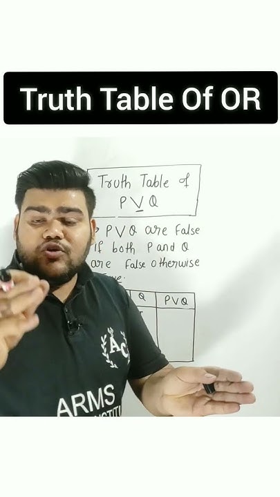 Truth Table Of OR | Mathematical Reasoning | Conditional Statement ...