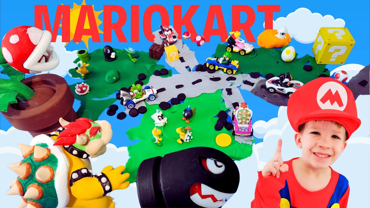 Super Mario Bros Play-Doh Race Track Competition!!! - YouTube
