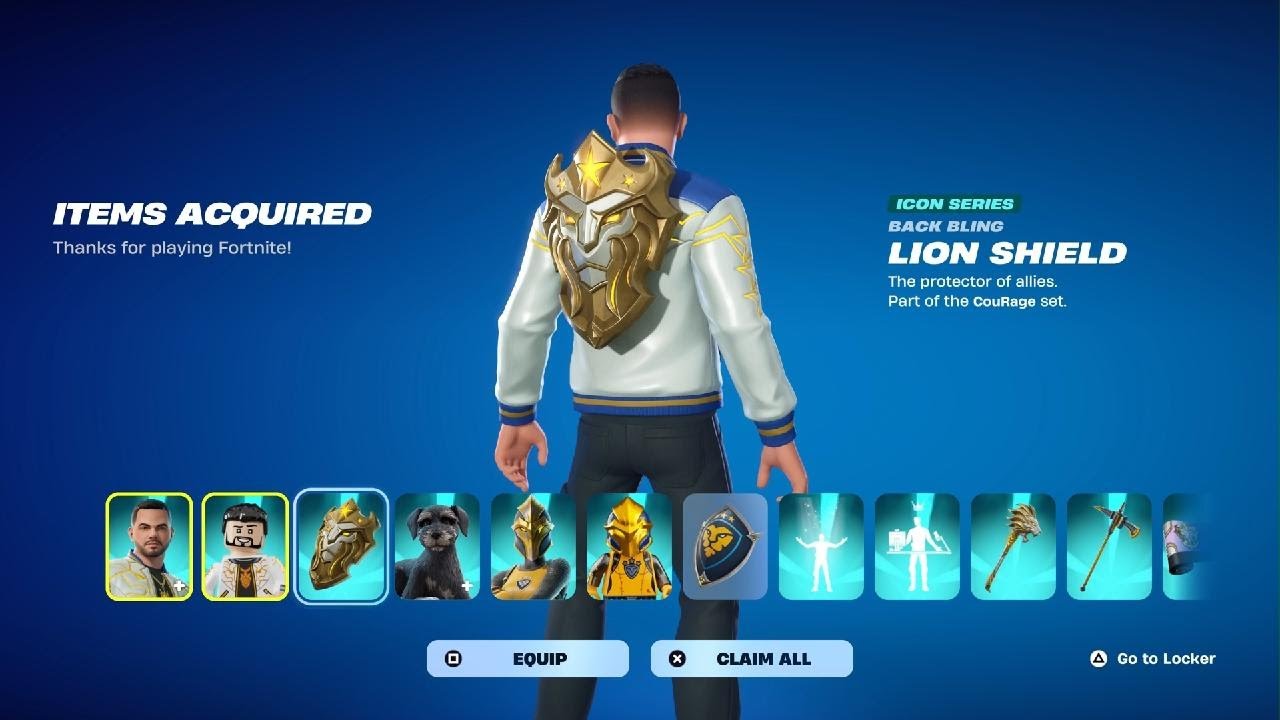 NEW FORTNITE ICON COURAGE BUNDLE UNLOCKED!! - YouTube