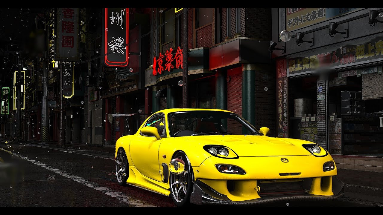 Mazda Rx-7 FD | Japan Yokohama Streets Rainy Night | Cinematic ...