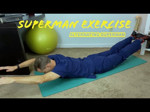 How To do The Superman Exercise And Alternating Superman Exercise ...
