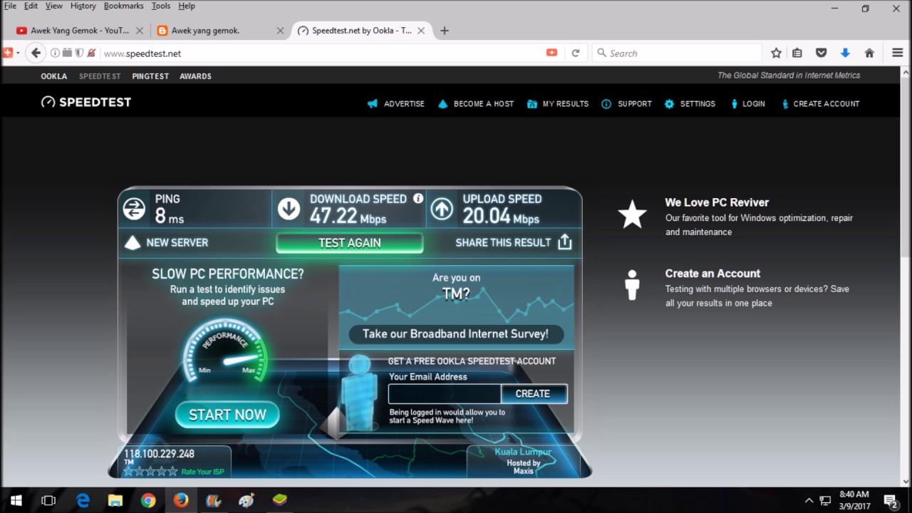 Gaming Test Speed