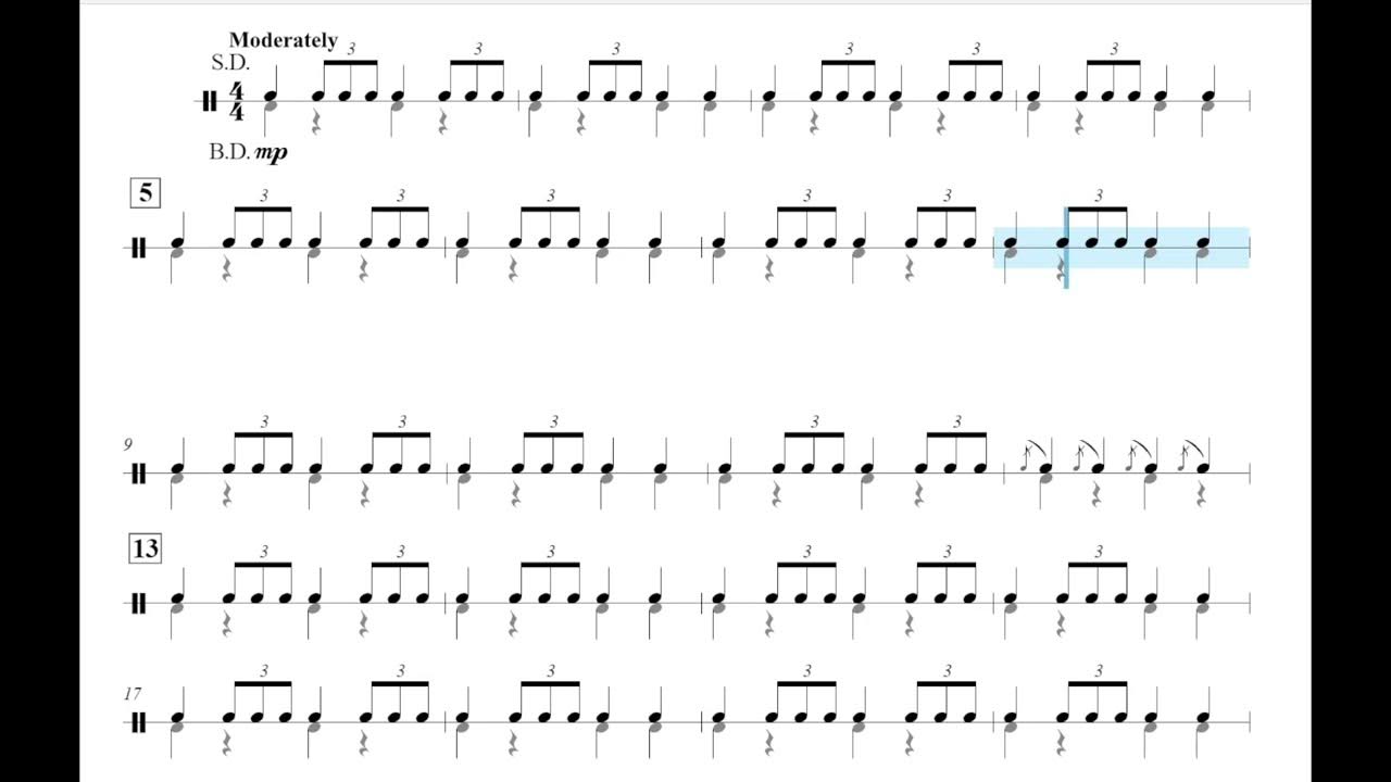Star Wars - Percussion 1 Play Along (snare & bass) - YouTube