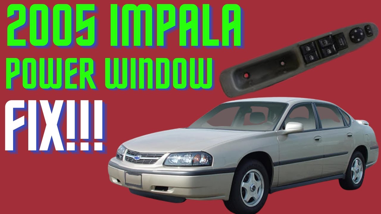 easy fix for power windows on a 2005 chevy impala - YouTube