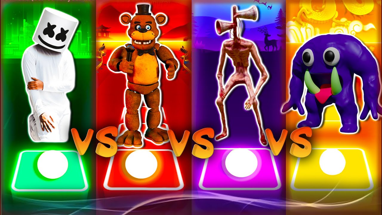Marshmello - FNAF Freddy - Siren Head - Garten of Banban Captain ...