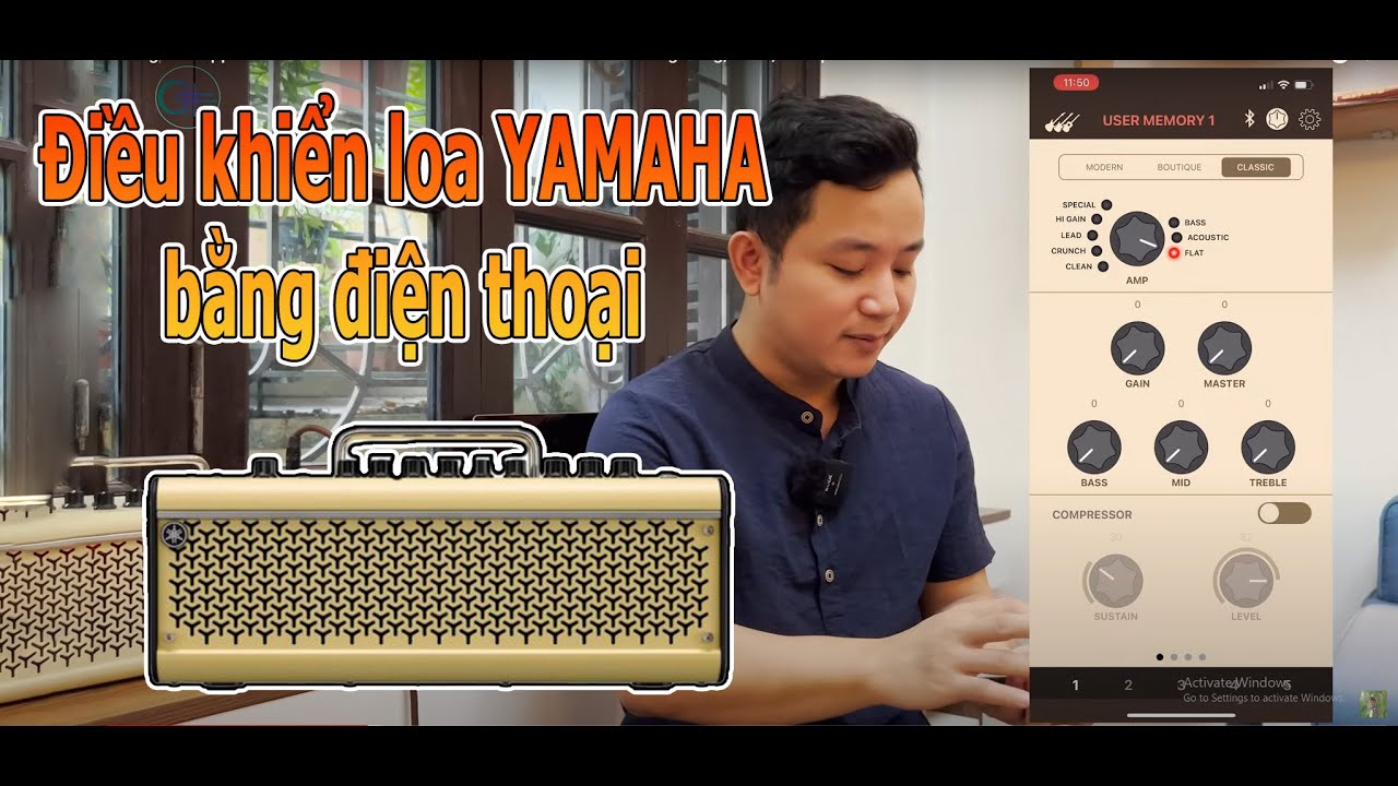 Hướng dẫn App THR Remote điều khiển loa THR Yamaha - Chỉnh Nâng tiếng, echo, reverp chi tiết ...