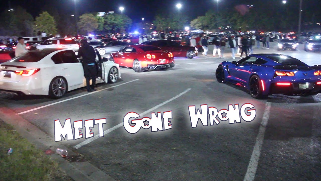 Chill Car Meet Gone Wrong!! BMW Crashes Cops Kick us Out!! - YouTube