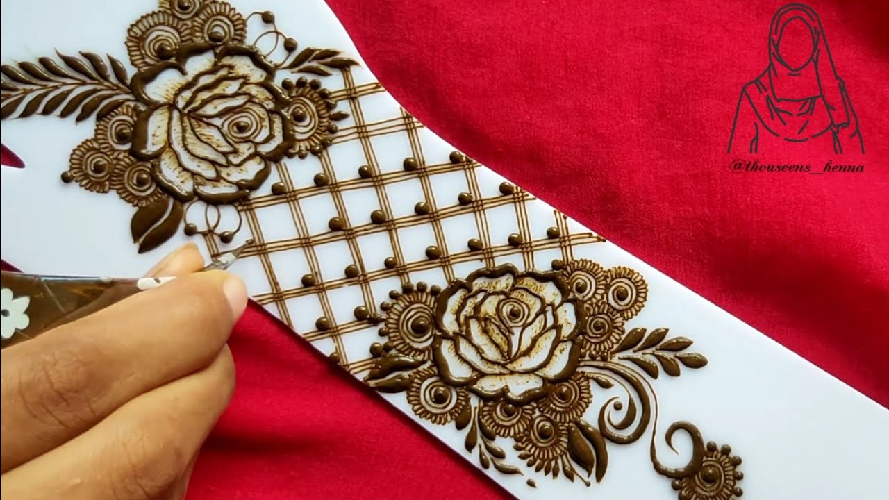 Beautiful Quick Rose Henna Design || Rose Henna Design Tutorial - YouTube
