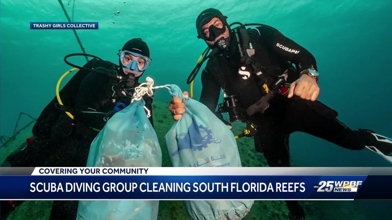 Scuba Diving Group Cleaning South Florida Reefs - YouTube