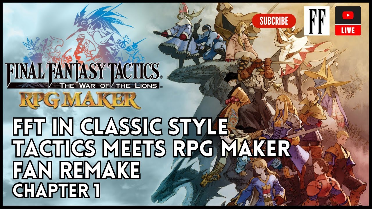 Final Fantasy Tactics in Classic Style - A Fan Game Remake in RPG Maker ...