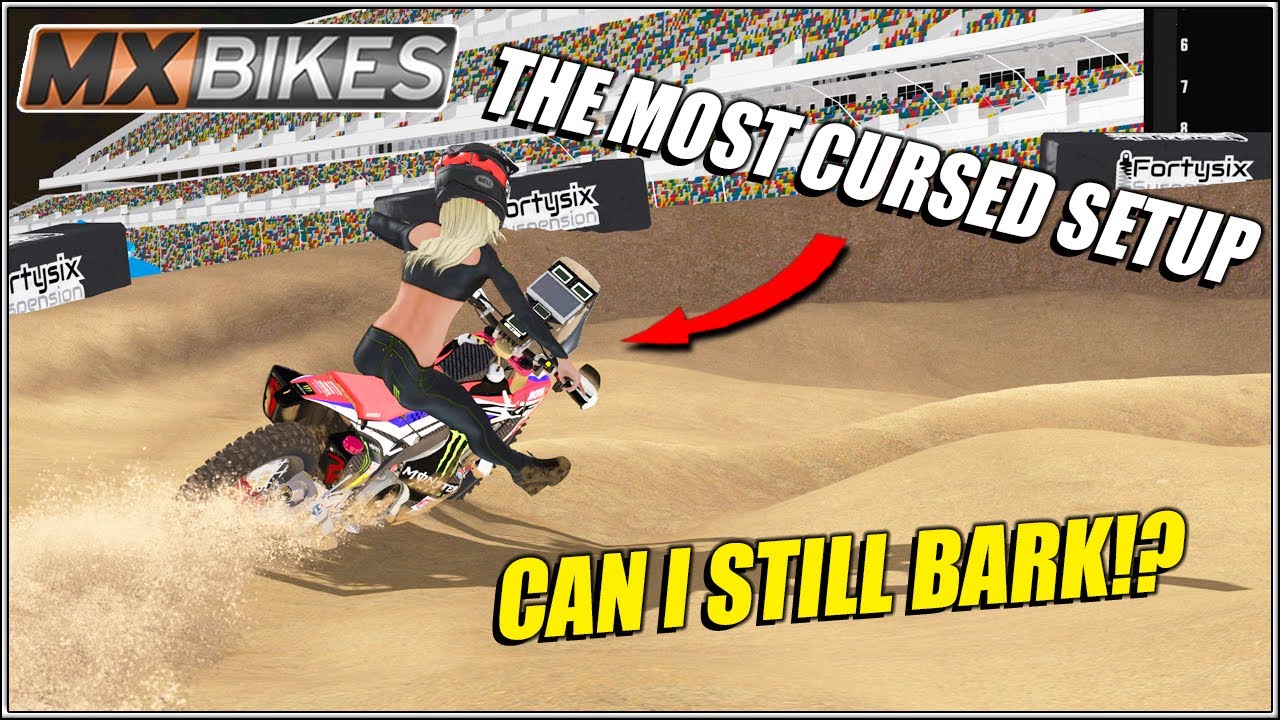 TRYING TO BARK THE MOST CURSED SETUP IN MX BIKES! - YouTube