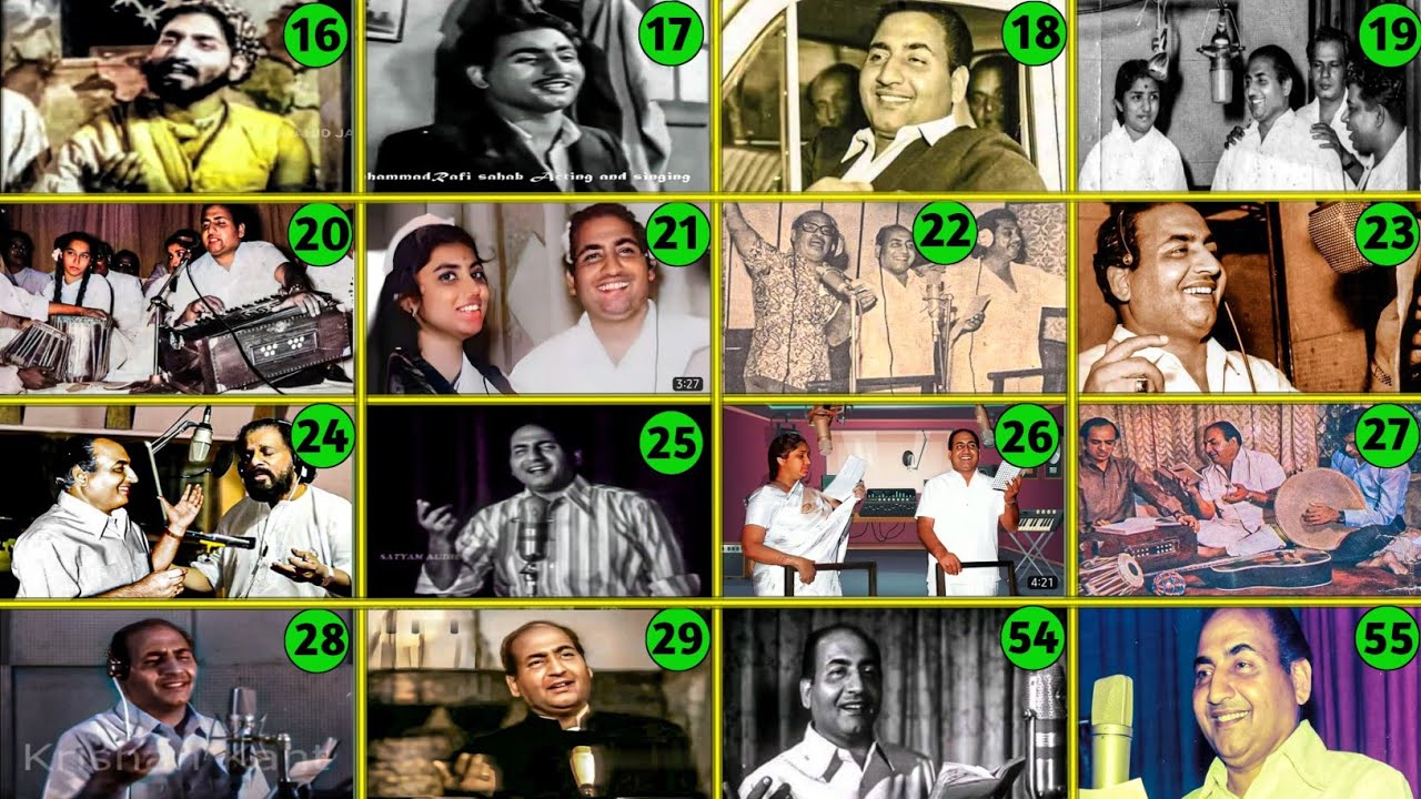 "MOHAMMAD RAFI" All Generation Voice Evolution (1941 To 1980) | रफ़ि ...