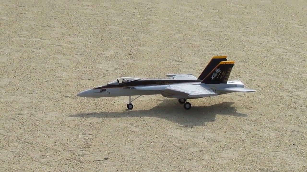 FreeWing F-18 Hornet maiden flight - YouTube