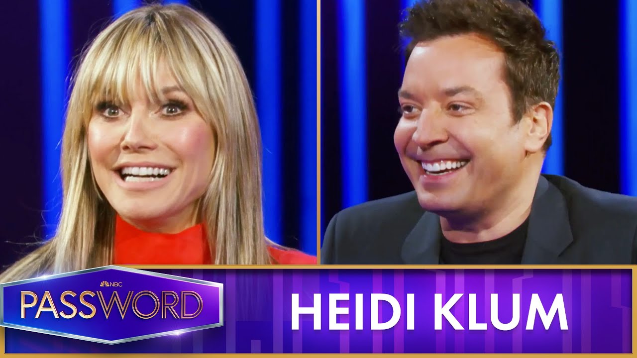 Password with Heidi Klum and Jimmy Fallon - YouTube