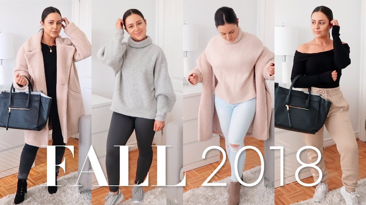 FALL TRY ON CLOTHING HAUL 2018 - YouTube