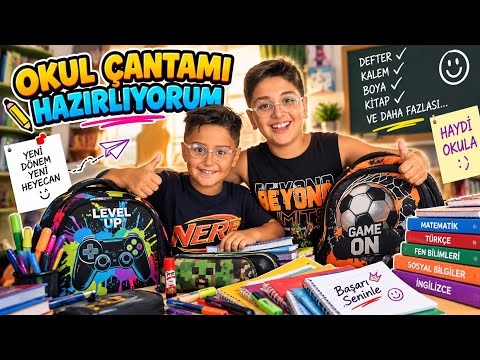 OKULA DÖNÜŞ !! ÇANTAMI HAZIRLADIK !! 