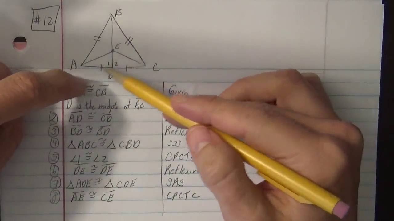 Geometry proof packet #12 - YouTube