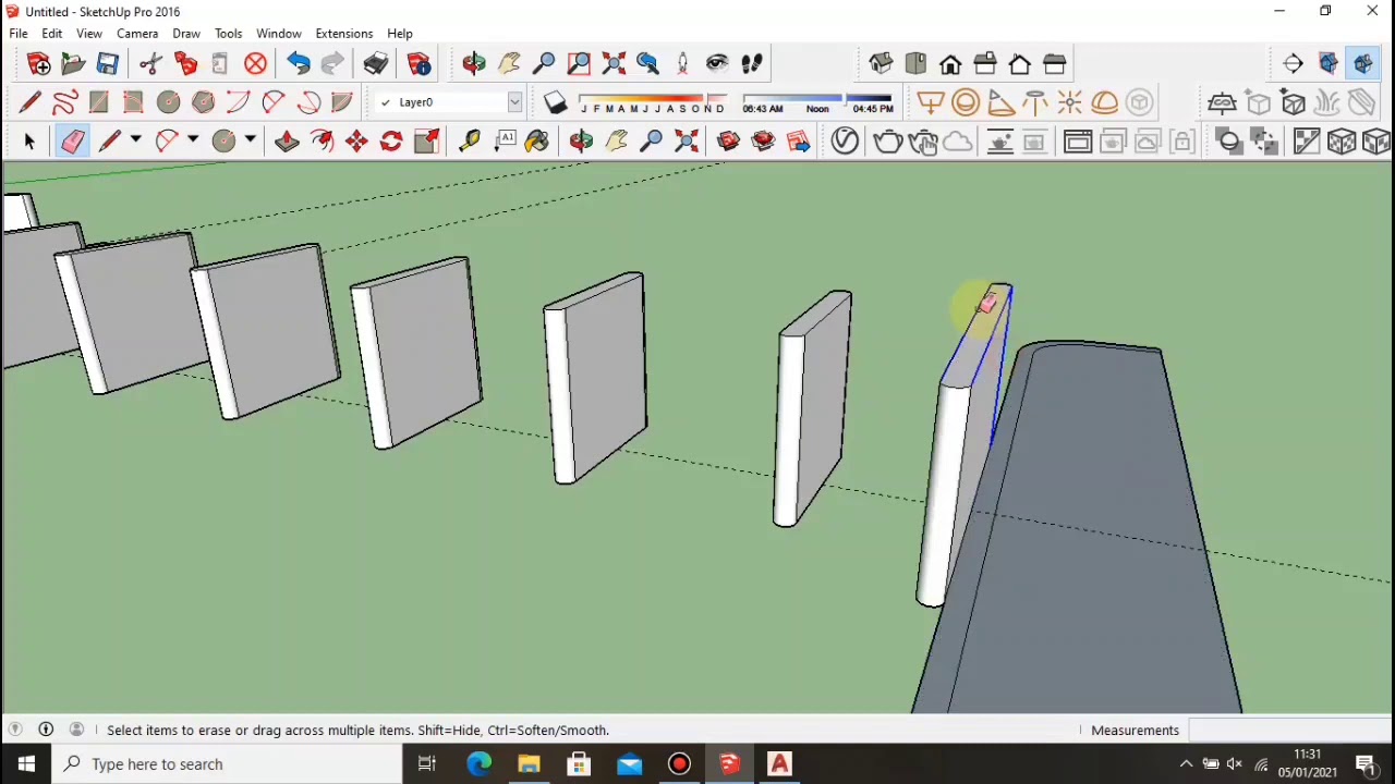Membuat Bendung 3D dengan Sketchup - YouTube