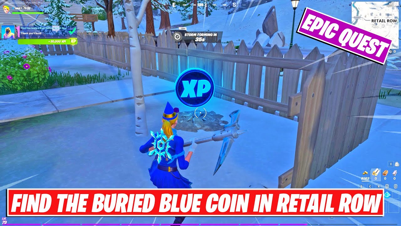 Find the Buried Blue Coin in Retail Row - Fortnite Week 5 Epic Quest ...
