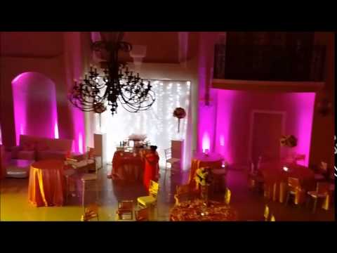 Ambassador Event Center Uplighting + Monogram - YouTube