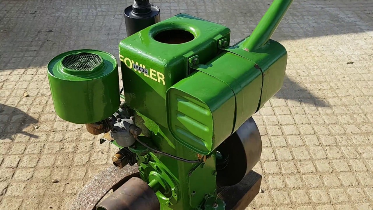Fowler 1PDM Very rare Vintage stationary engine - YouTube