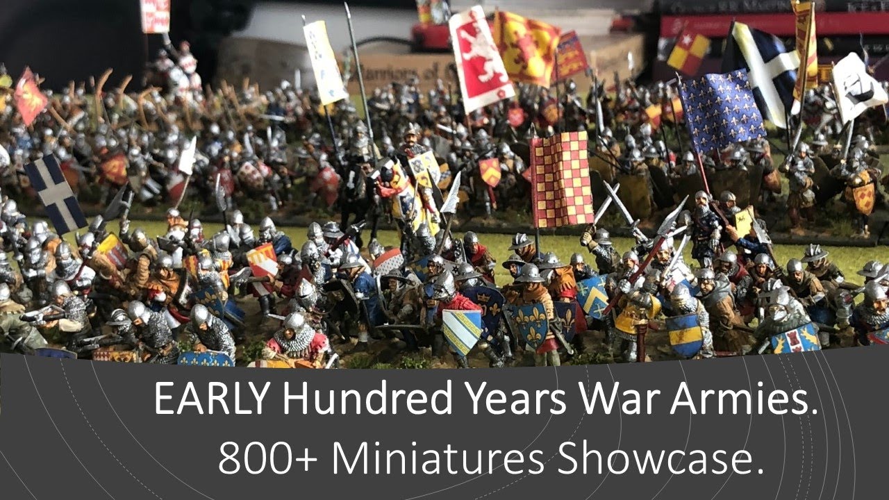 EARLY Hundred Years War Armies. 800+ Miniatures Showcase. (mostly ...