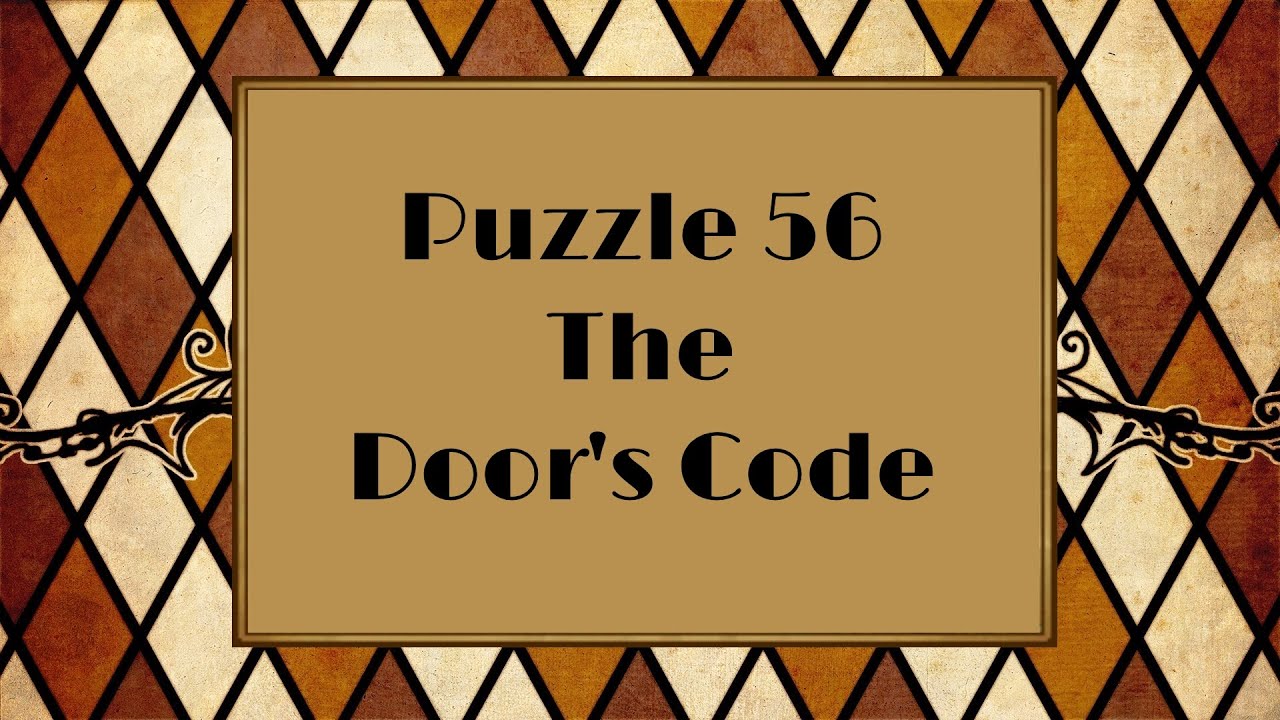 Professor Layton and the Diabolical Box/Pandora's Box - Puzzle 56: The ...