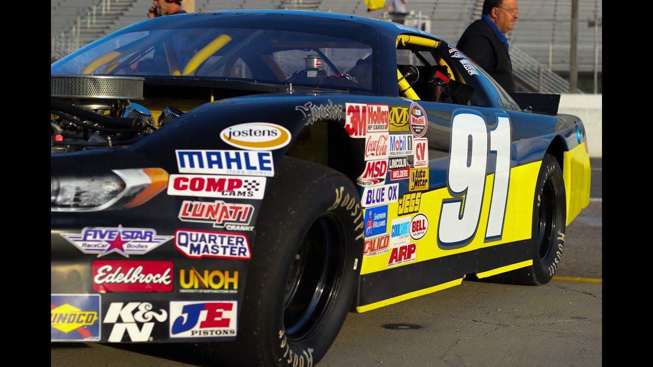 Justin Carroll practice laps Langley Speedway - YouTube