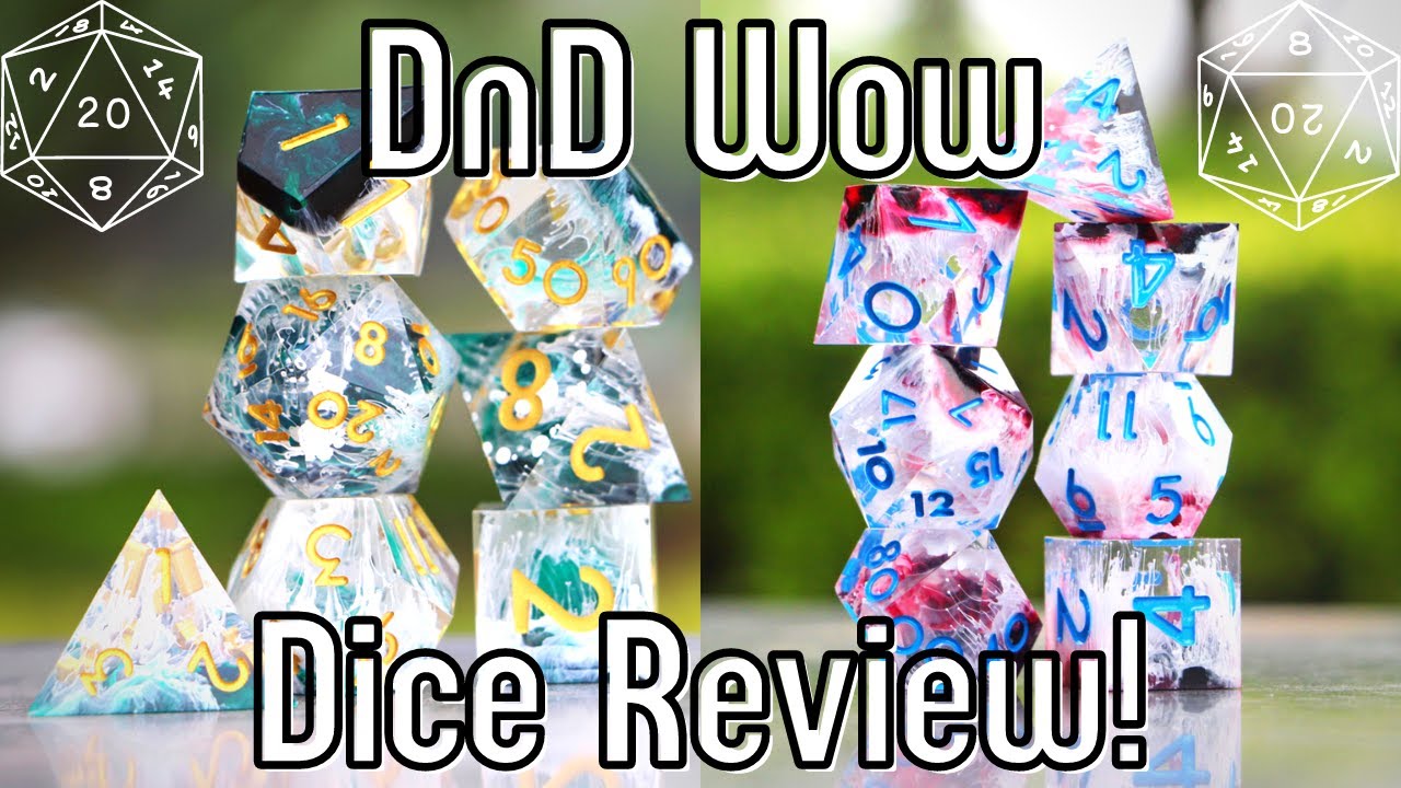 Gorgeous Dice from DnD Wow! (Ocean Wave 🌊 and Shark Sea! 🦈) - YouTube