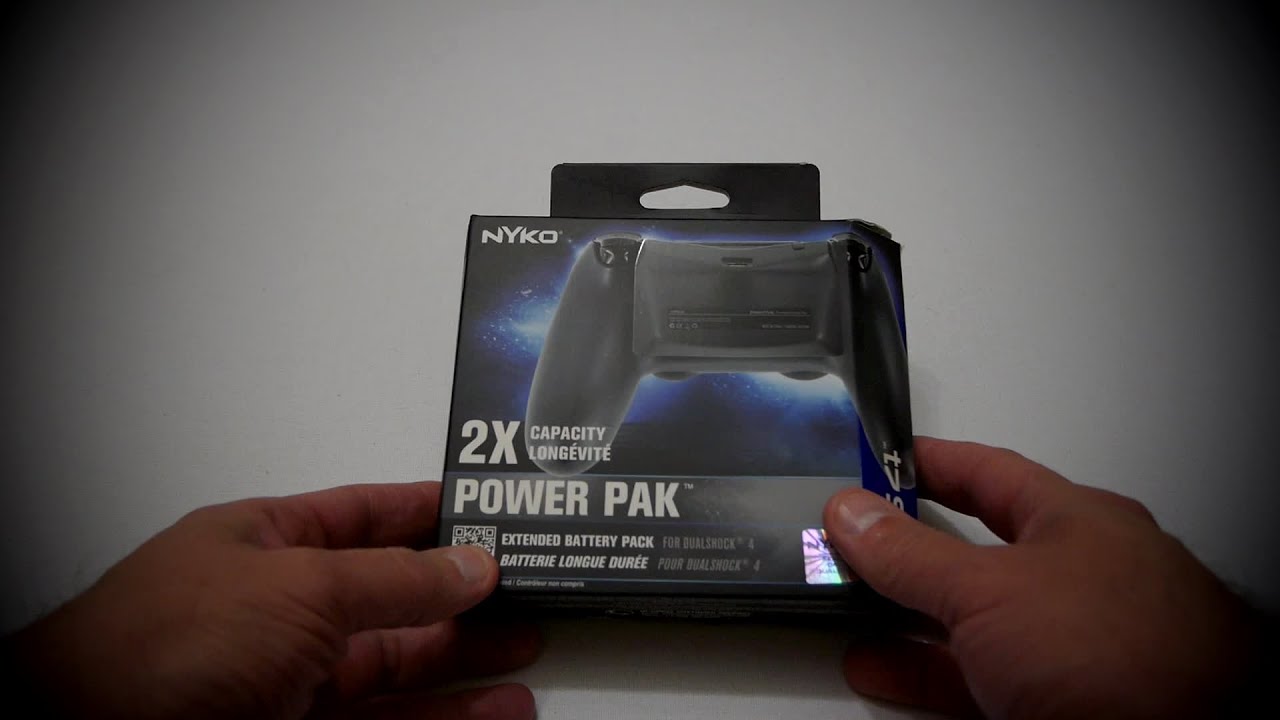 NYKO 2X POWER PAK - Double the battery life of the PS4 controller - YouTube