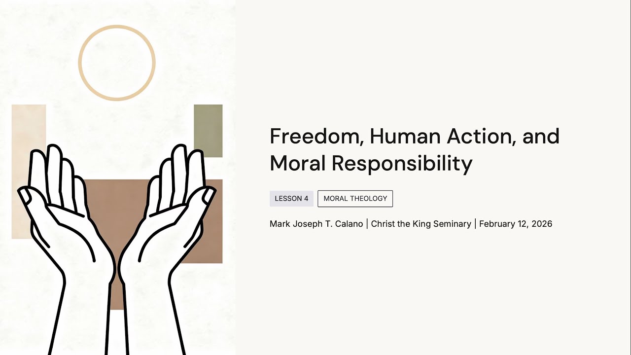 Freedom, Human Action, and Moral Responsibility - YouTube
