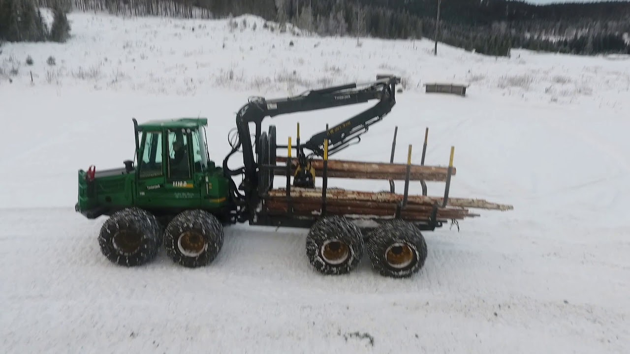 Timberjack 1110D filmed by drone - YouTube