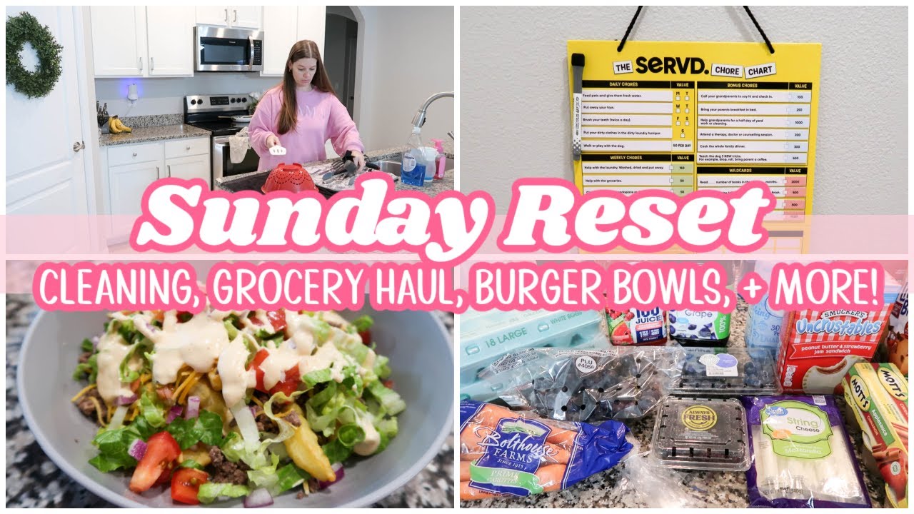 NEW WEEKLY RESET | CLEANING, GROCERY HAUL, EASY DINNER IDEA, + MORE ...