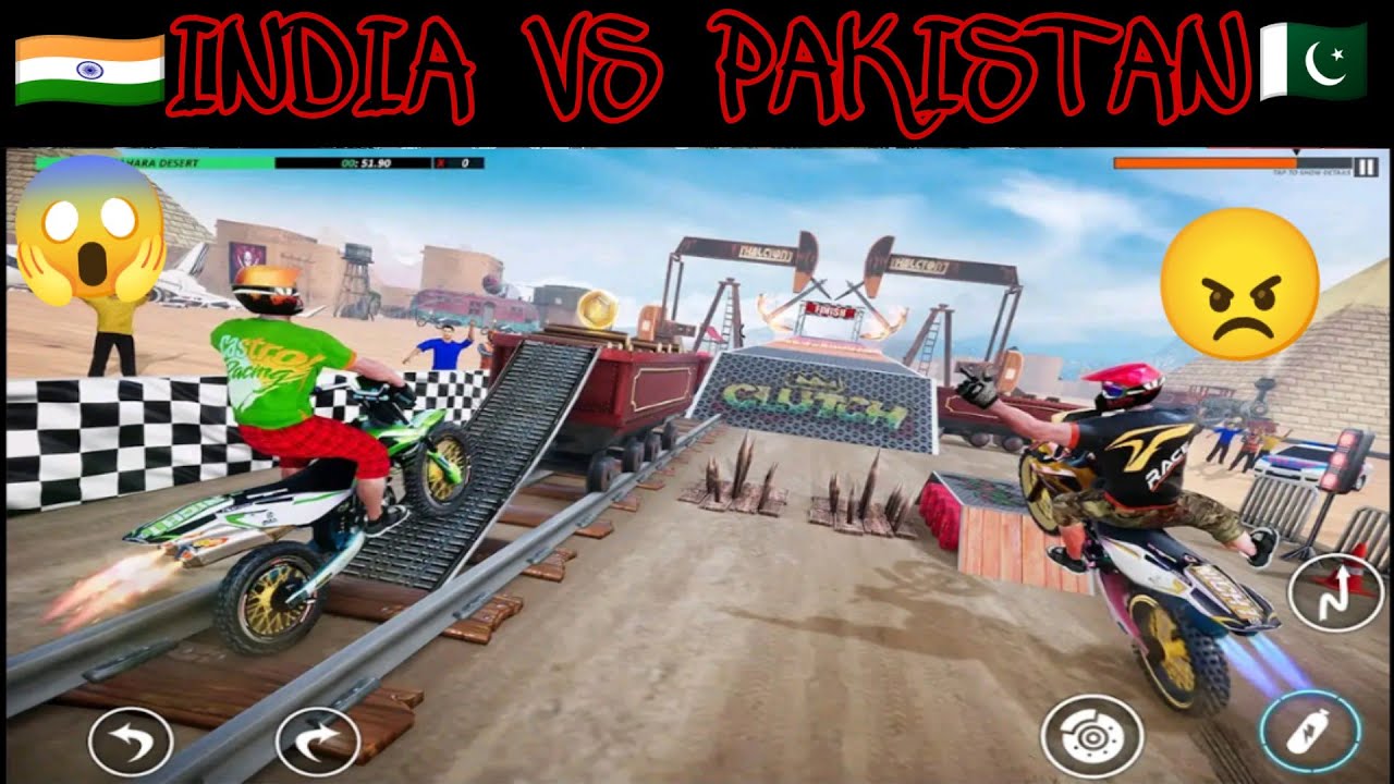 👿INDIA VS💥 PAKISTAN😱 (STUNTS BICK) 🎮GAME WITH 💫DISCOVER GAMER # ...
