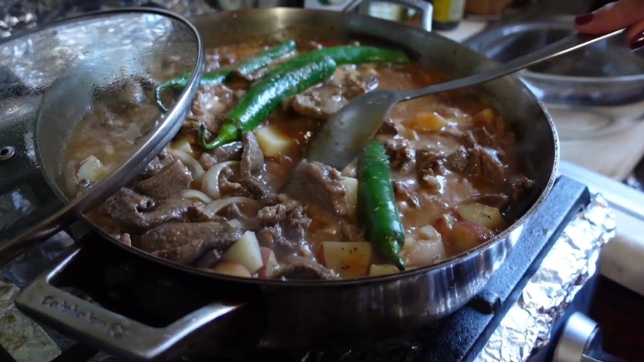 Guisado de res 😋 - YouTube