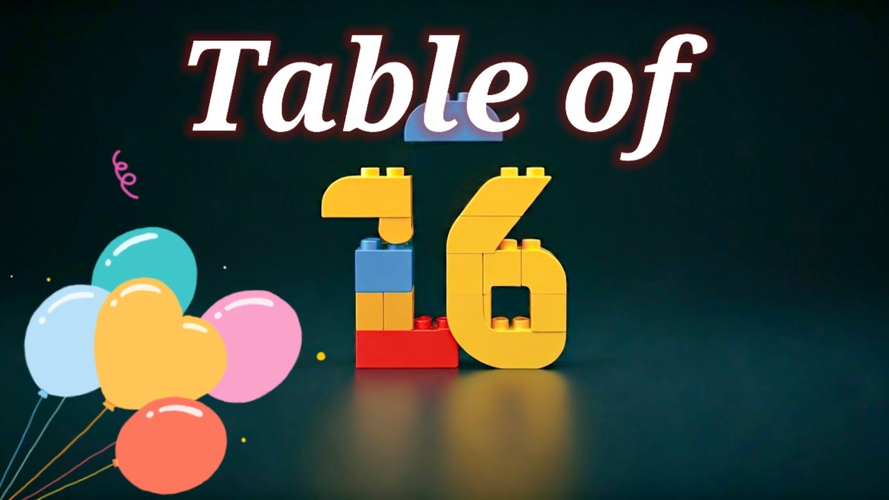 Skip counting of 16 for kids||Practice 16 skip counting || Table of 16 ...