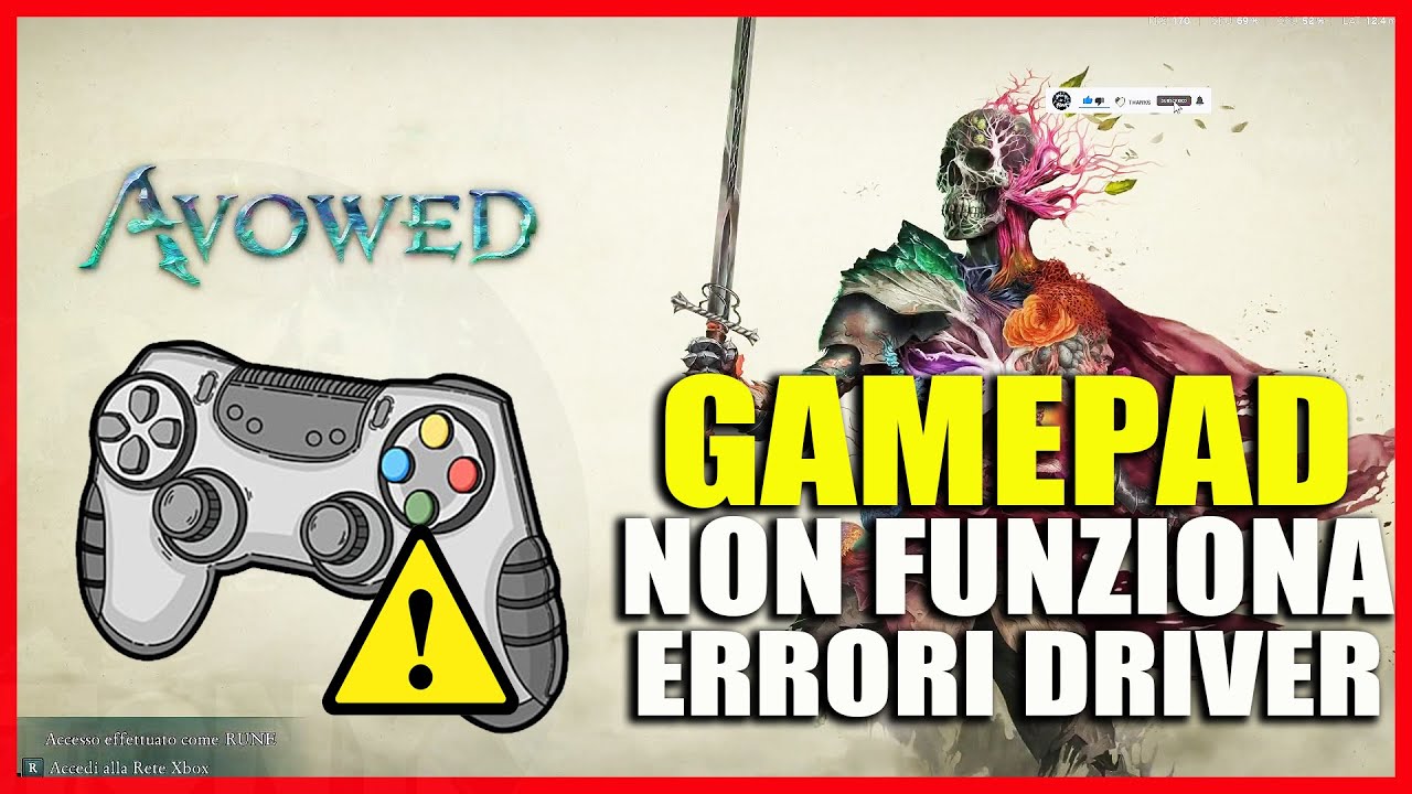 CONTROLLER NON FUNZIONA SU AVOWED / ERRORE GAMEPAD NON FUNZIONANTE ...