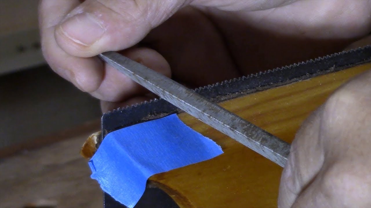 How To Sharpen A Saw (Rip) - YouTube