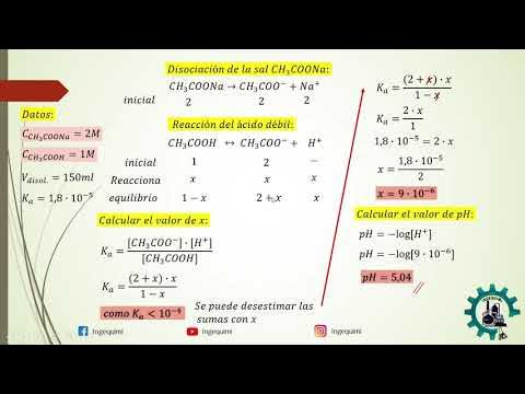Calcular el pH para soluciones amortiguadoras| soluciones Buffer, soluciones Tampón!!! - YouTube