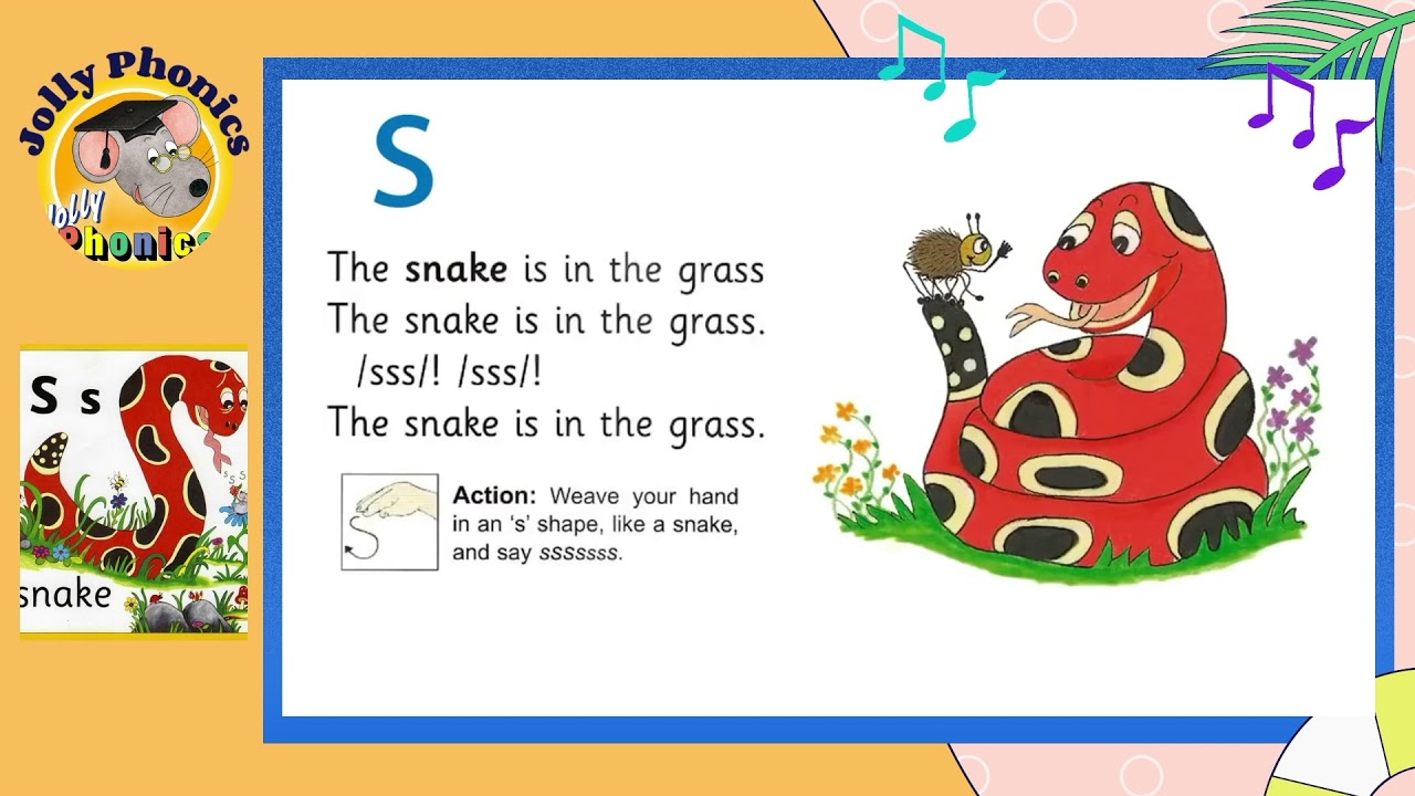 Jolly Phonics Ss Song - YouTube