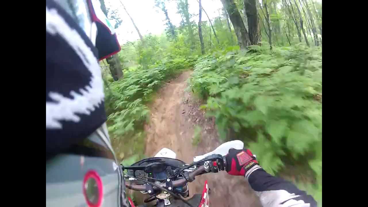 Husky TE610 Lincoln Hills #15, MI( nice ups downs sandy hills) - YouTube