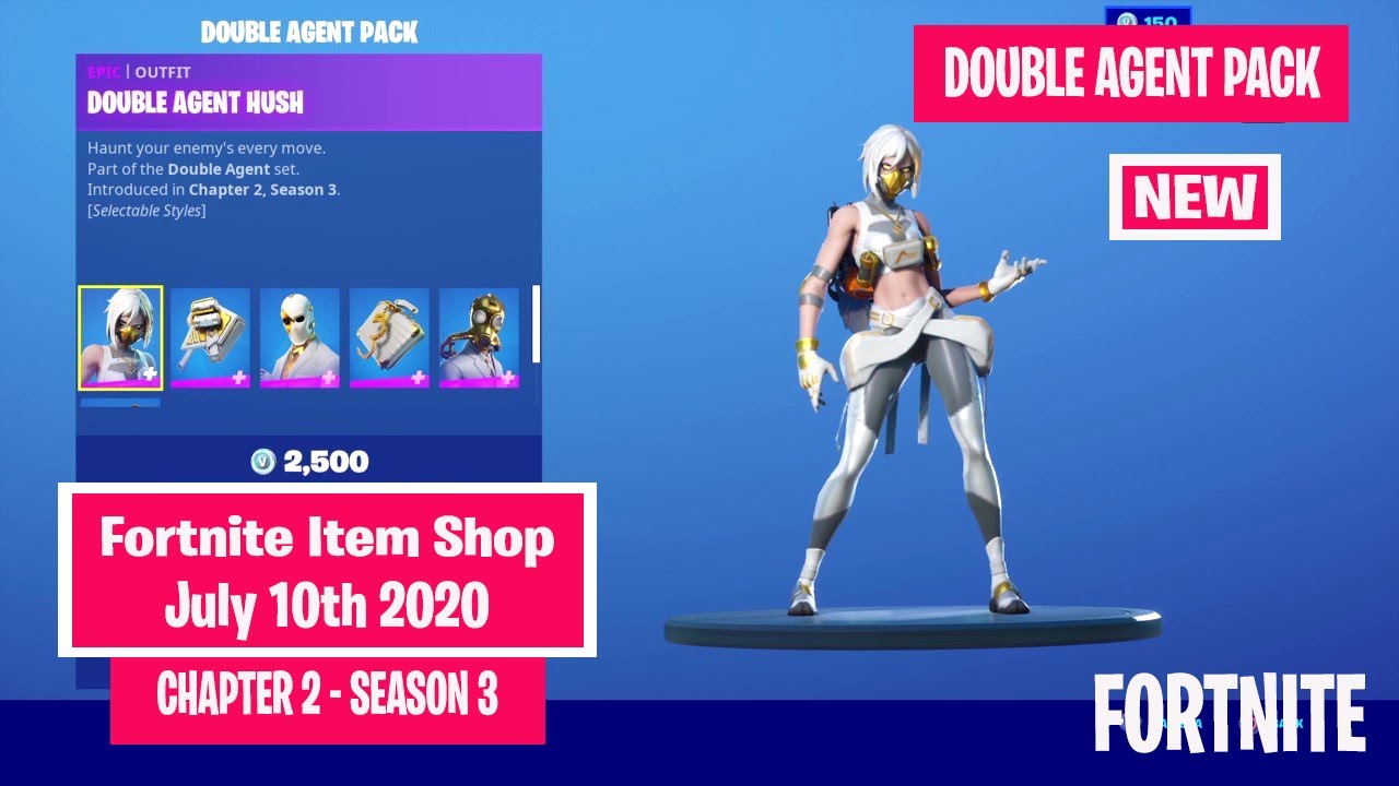 Fortnite Item Shop *NEW* Double Agent Pack! - July 10th 2020 - YouTube