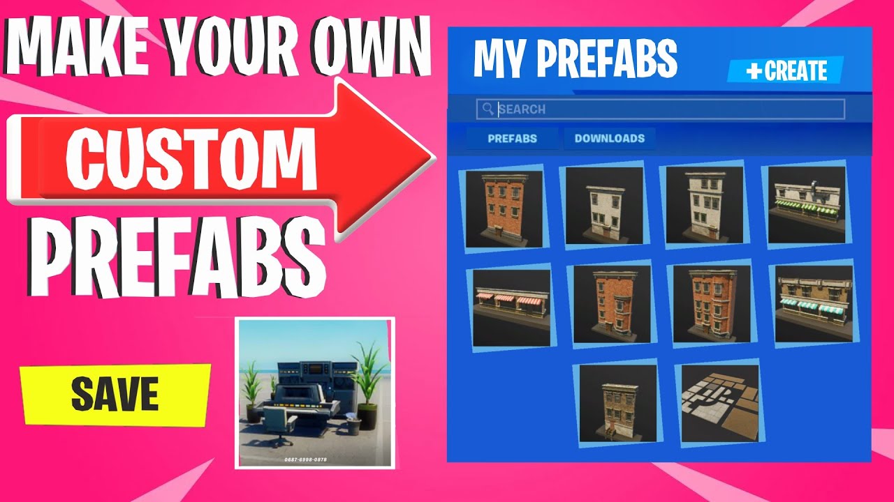LEAKED CUSTOM PREFABS In Fortnite Creative! - YouTube