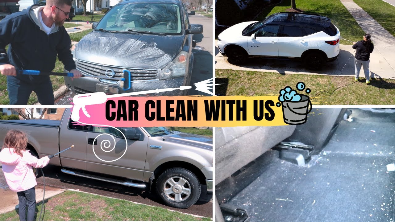 CAR CLEAN WITH US! VEHICLE CLEANING MOTIVATION / NEW CARS FOR HUBBY ...