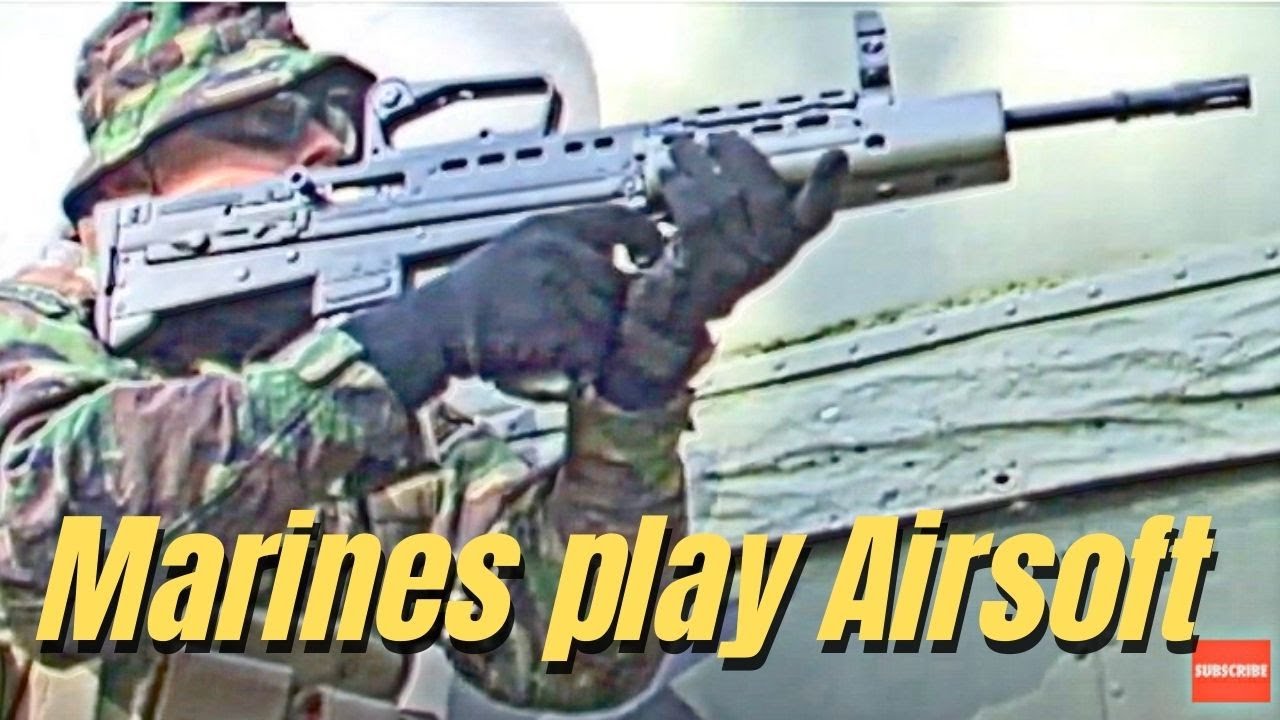 Marines play Airsoft At The Fort Scotland - YouTube