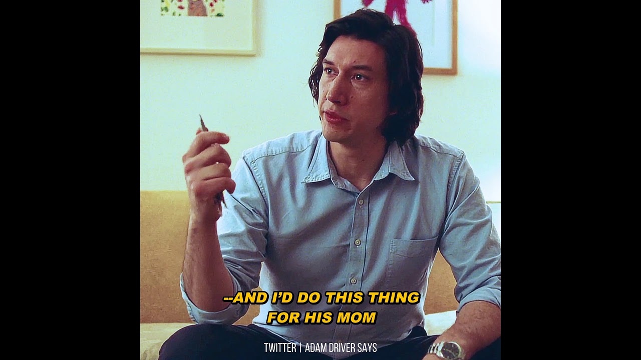 Adam Driver as Charlie Barber "I pretend to cut myself but I retract ...