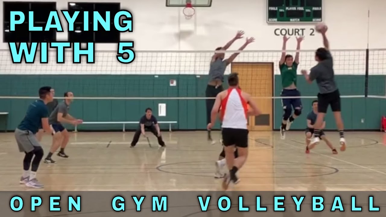 PLAYING WITH 5 | Open Gym Volleyball (2/20/20) PART 1 - YouTube