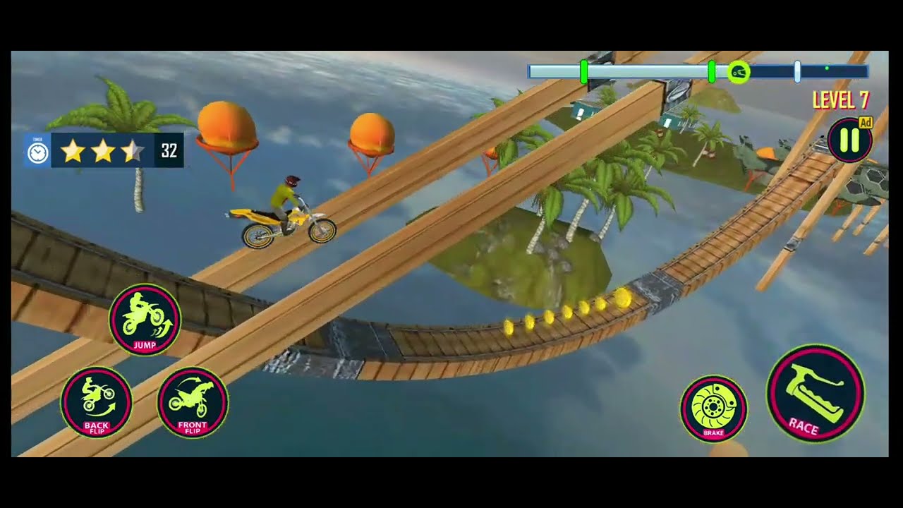 Bike Stunt Tricks Master Game play free ride 1/Motor Bike Stunt Racing ...