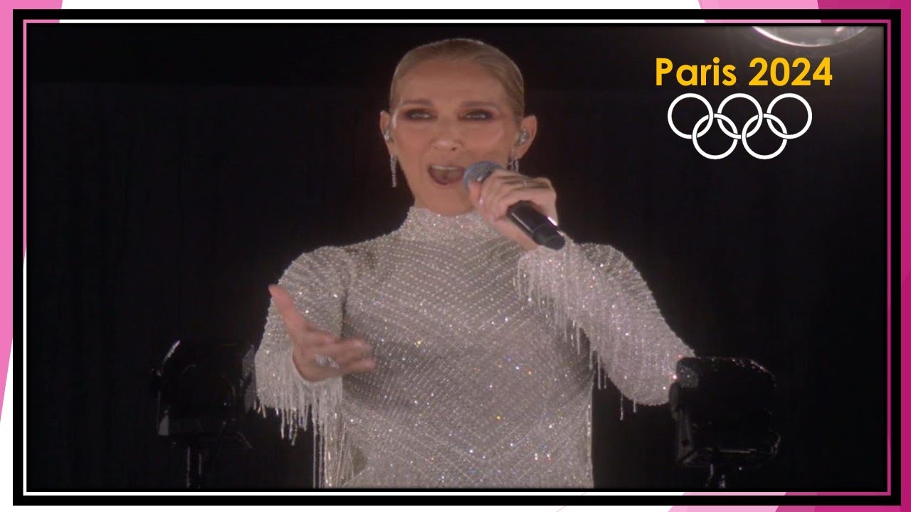Celine Dion performs on the Eiffel Tower at Olympics Opening Ceremony ...